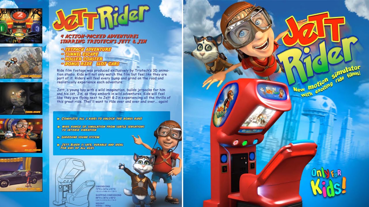 Jett Rider All Rides (Roller Coaster) Arcade - YouTube