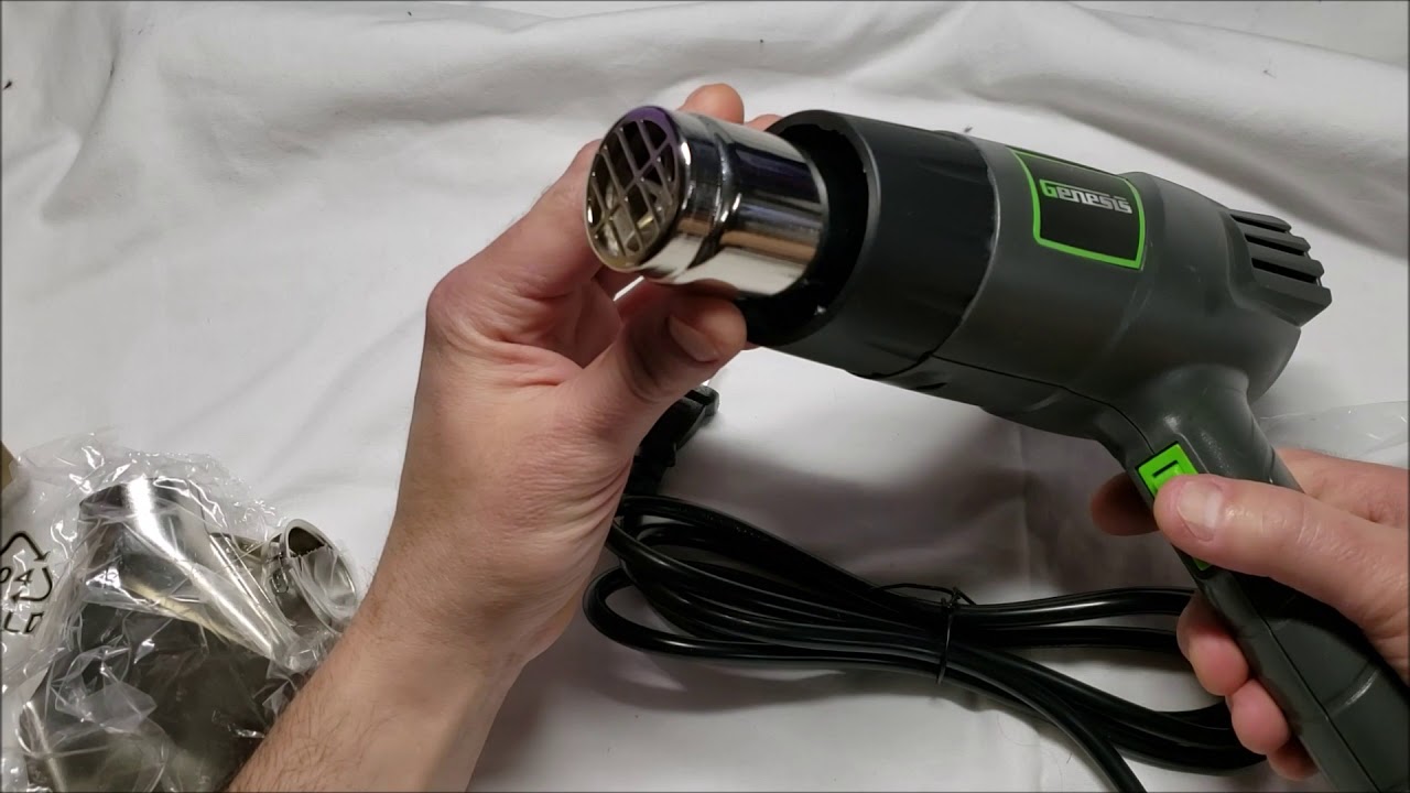 Genesis GHG1500A Dual Temperature Heat Gun Unboxing - YouTube