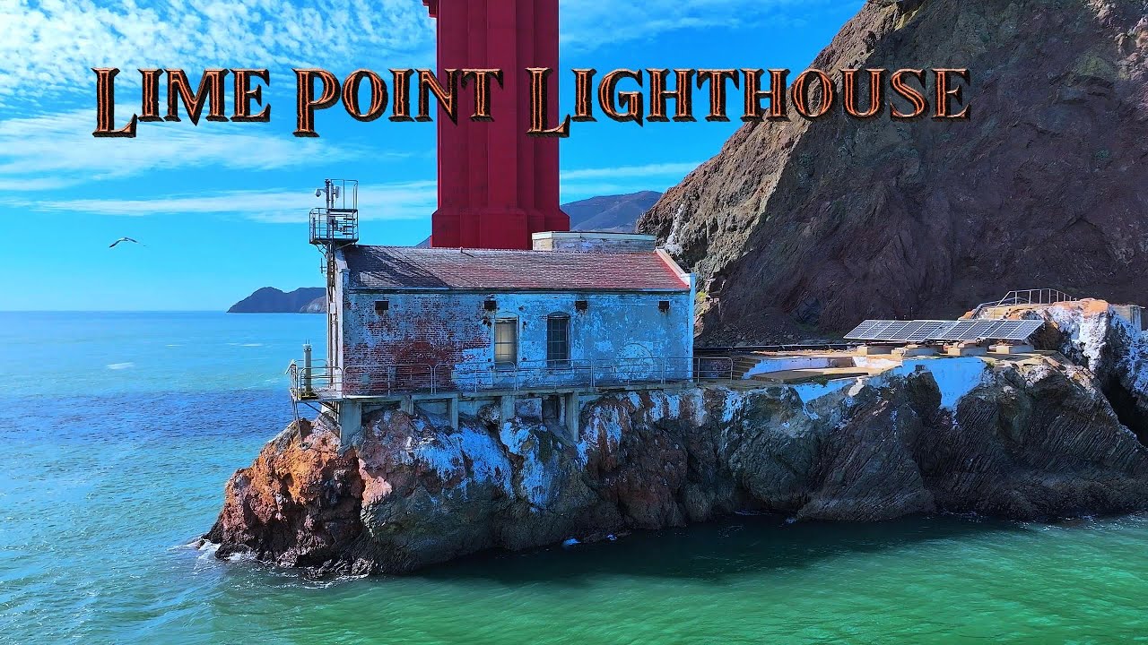 "Lime Point Lighthouse in Stunning 4k Drone Footage" #goldengatebridge ...
