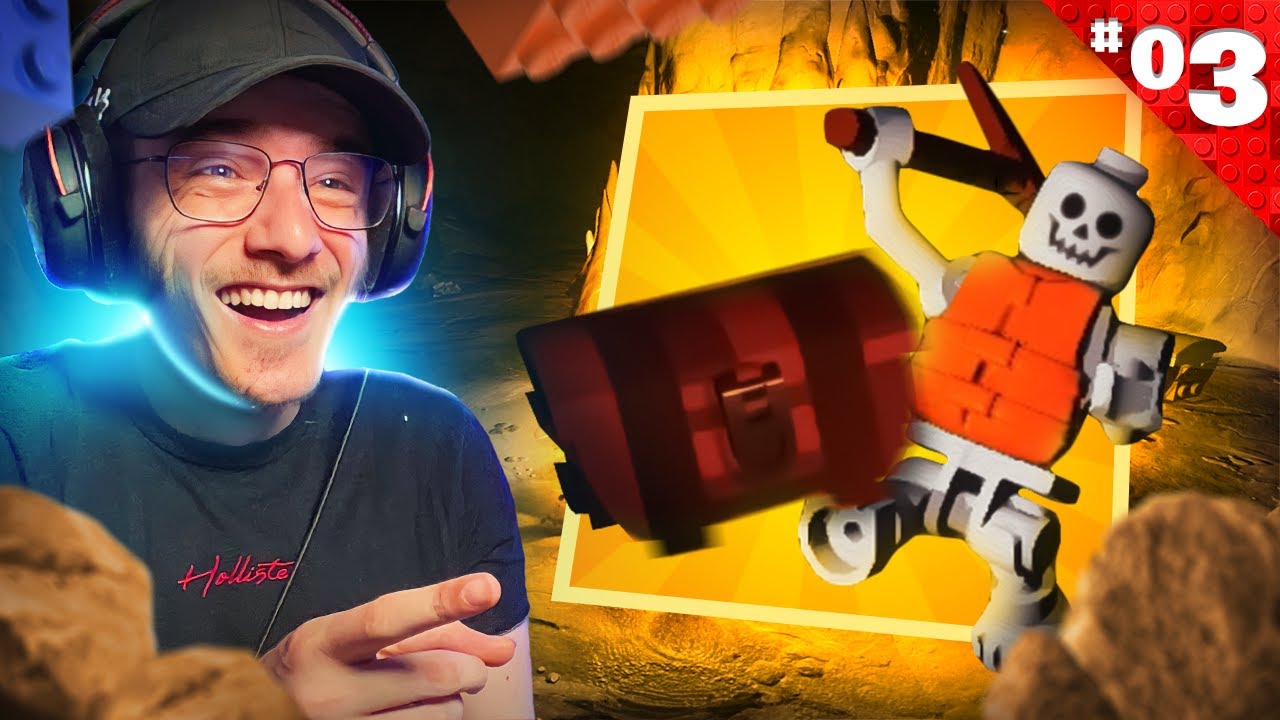 On EXPLORE notre PREMIÈRE GROTTE sur FORTNITE x LEGO avec MAJIN HUGO ...