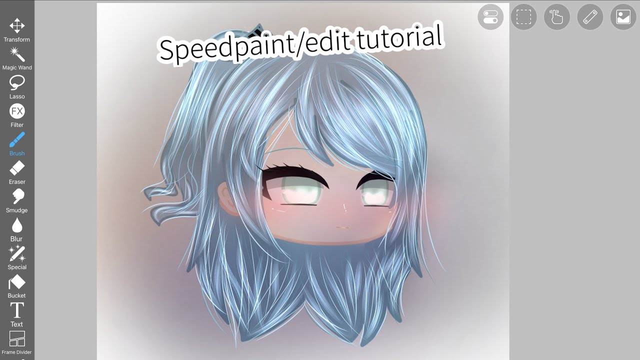 Full Face || Gacha Speedpaint/Edit tutorial [easy beginner] ibisPaint X - YouTube