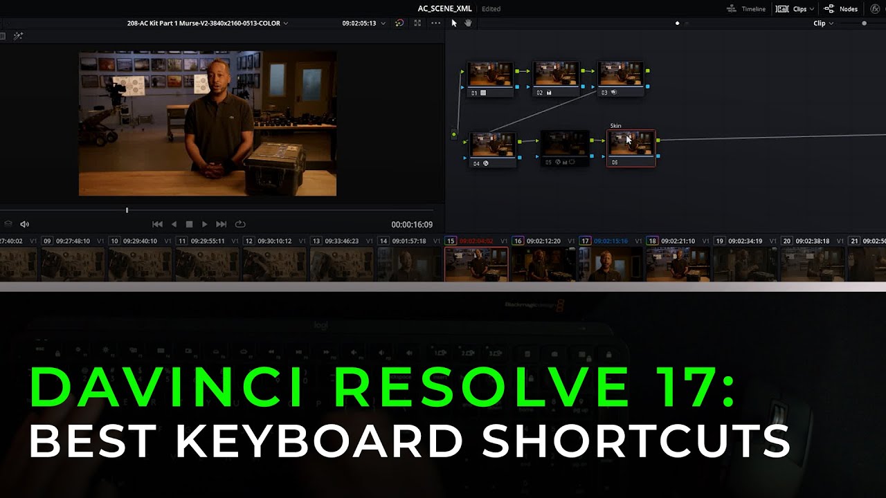 The Best Keyboard Shortcuts in DaVinci Resolve 17 - YouTube