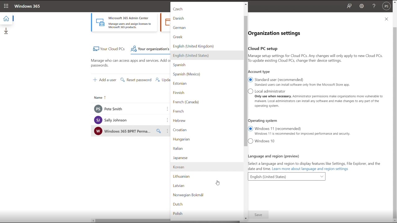 Demo Bytes: Change your Cloud PC language in Windows 365 Business - YouTube