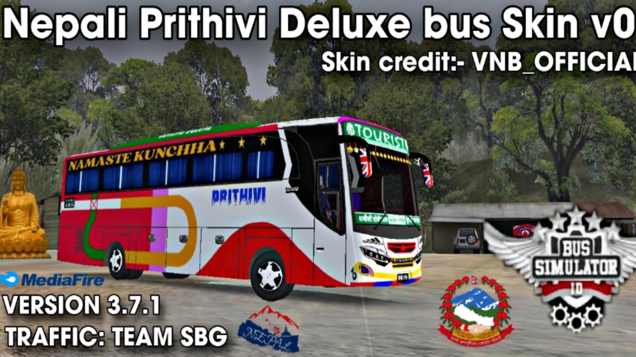Nepali Prithivi Deluxe bus skin V0.2 || Download link in description || @Annapurna_Mods_Official ...