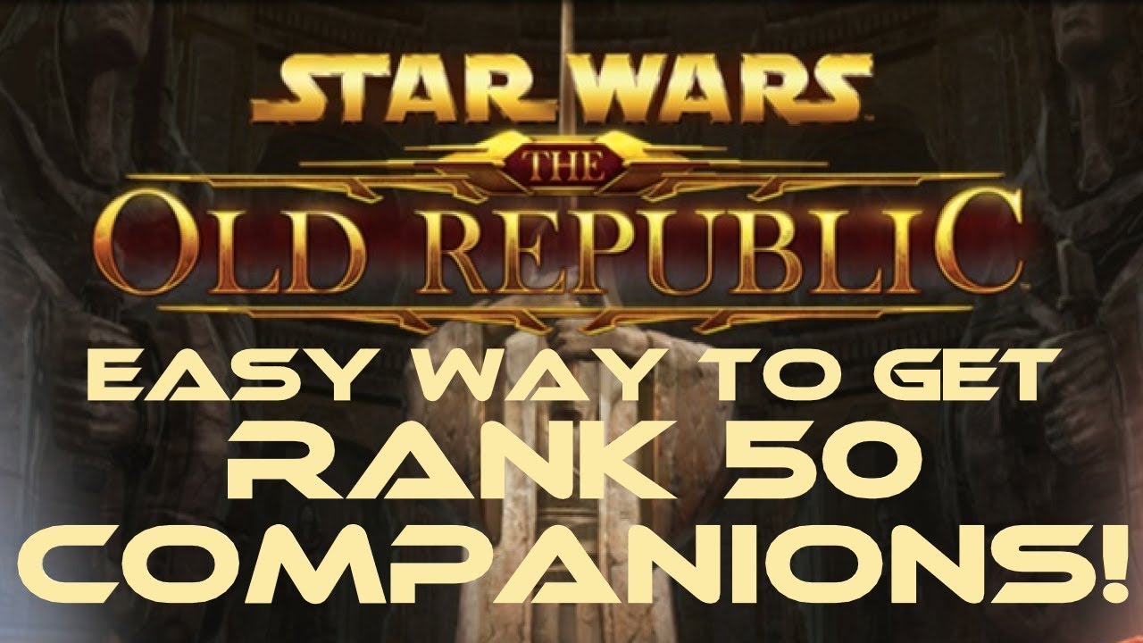 How to get your Companions to 50 in SWToR using Gifts - YouTube