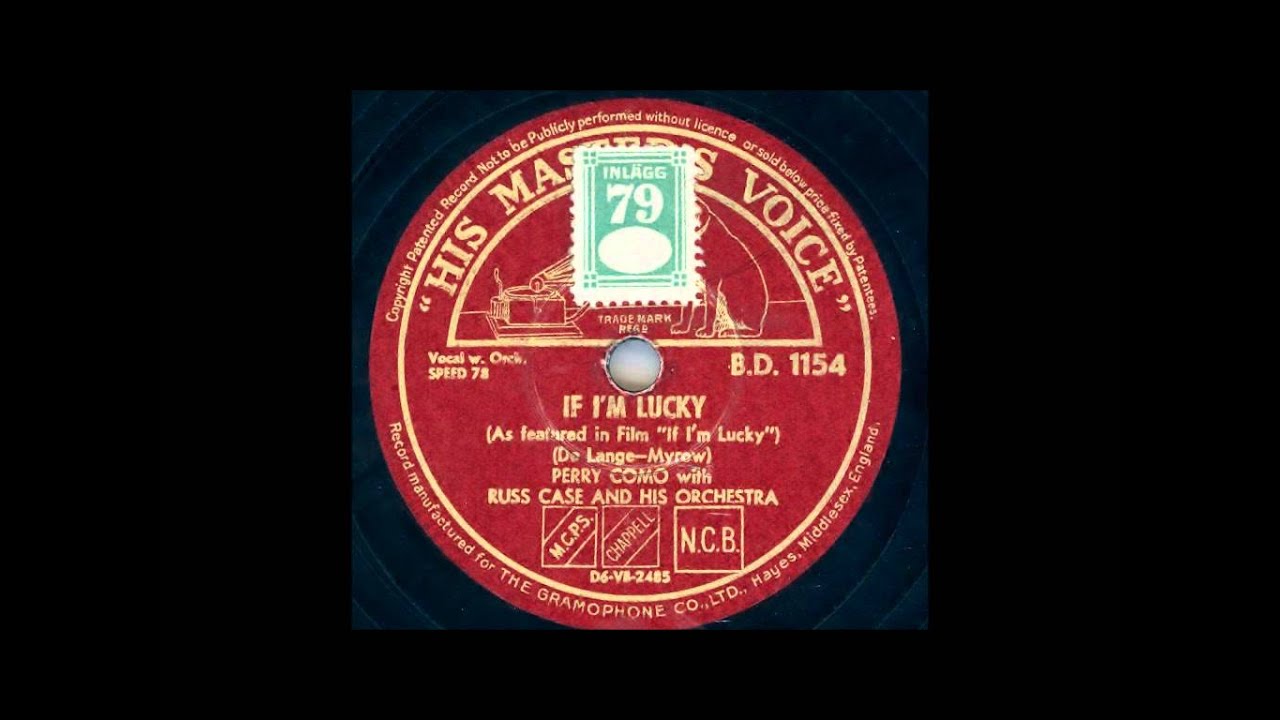 PERRY COMO - IF I´M LUCKY - YouTube