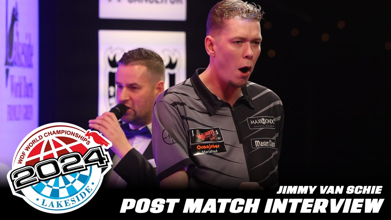 Jimmy Van Schie vs Bjorn Lejon | Post match interview #Lakeside2024 - YouTube