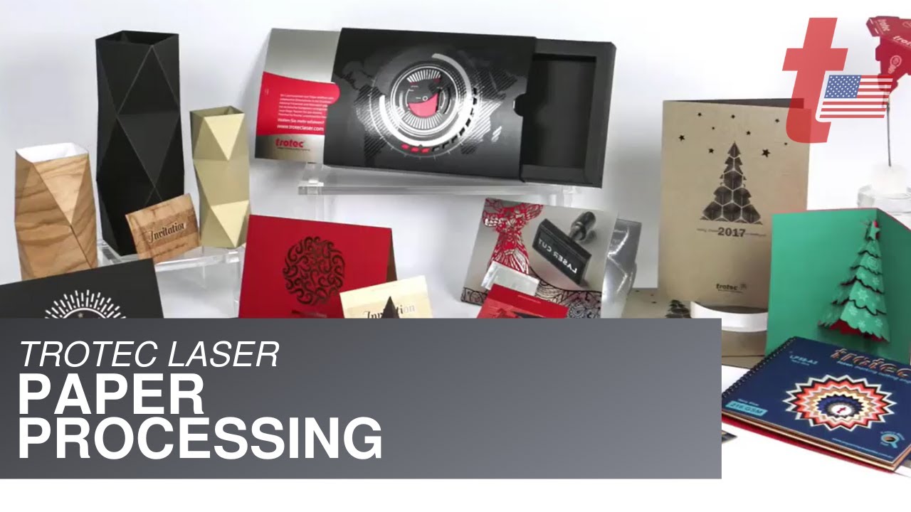 Trotec Laser: Paper Processing - YouTube