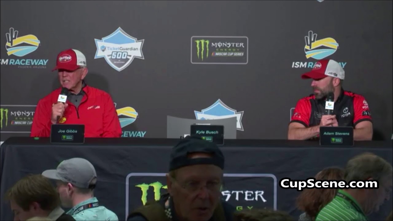 NASCAR at ISM Raceway March 2019: Joe Gibbs, Adam Stevens post race ...