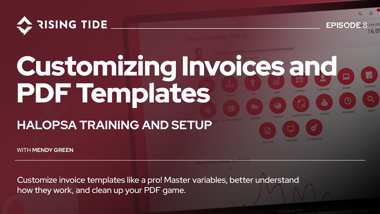 HaloPSA - PDF Templates (Invoices) - YouTube
