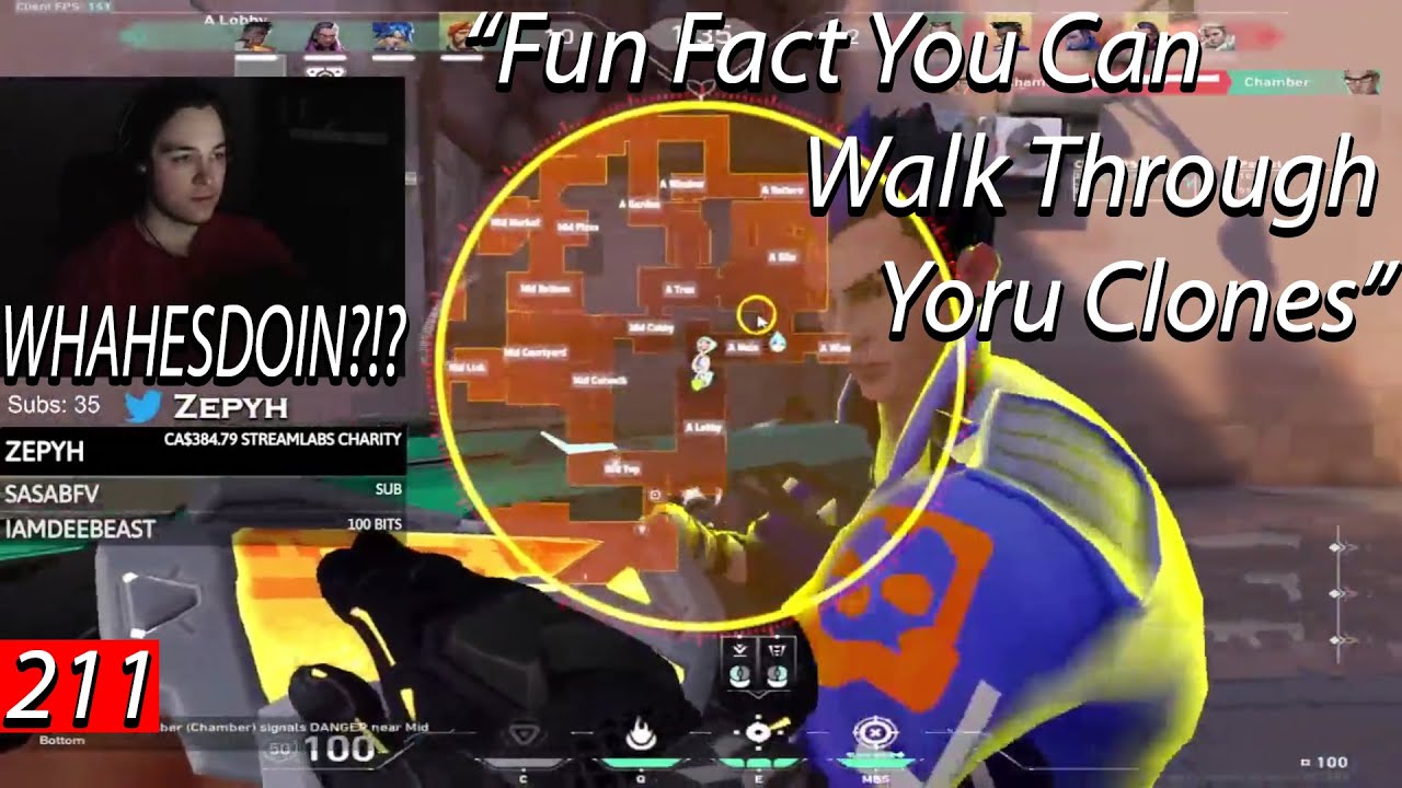 "Fun Fact You Can Walk Through Yoru Clones" Valorant Clips E211 - YouTube