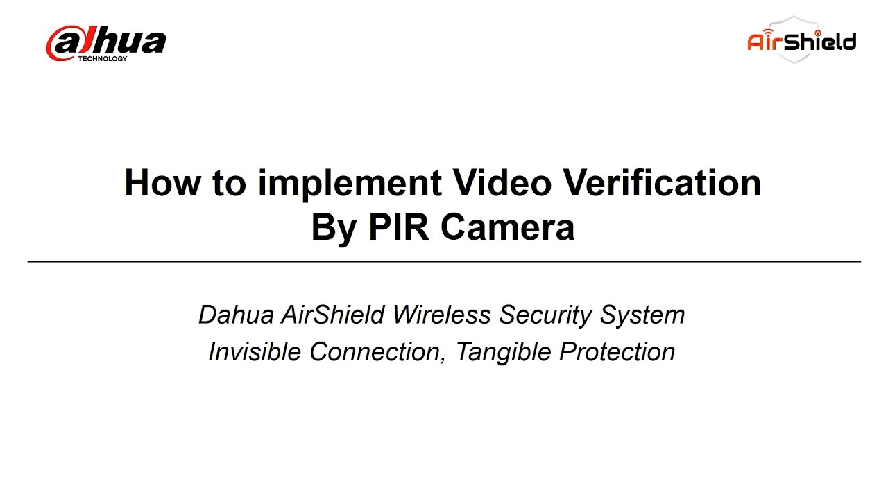 How to implement Video Verification By PIR Camera - YouTube