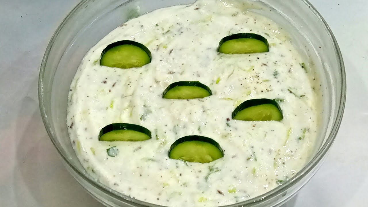 Cucumber Raita Recipe | Kheera Raita | How to make cucumber raita ...