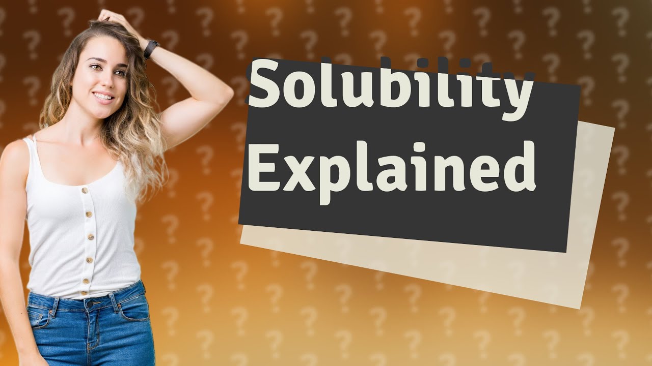 What items are soluble? - YouTube