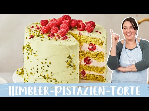 Himbeer-Pistazien-Torte 🍰 ✨ | mit echter Pistaziencreme | Einfach Backen