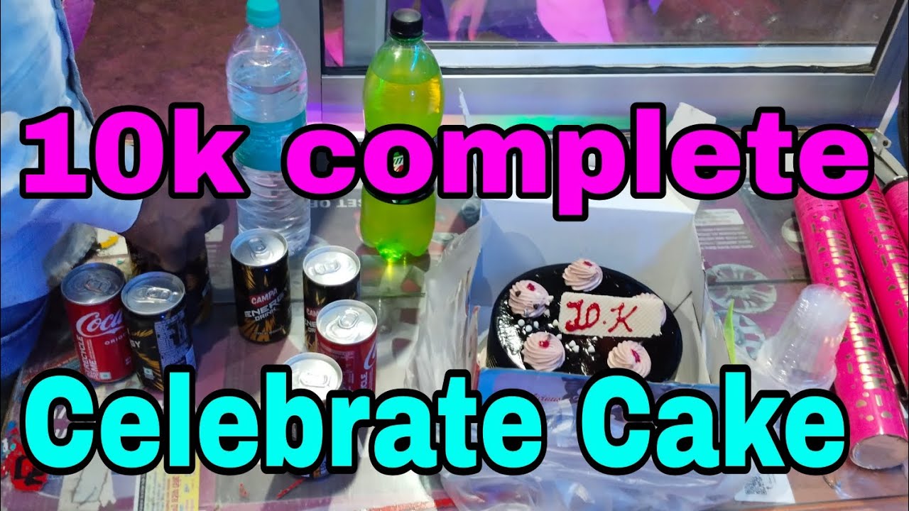 Sahil Car Singar 10k complete celebrate cake 🍰@SahilCarSingar Full ...