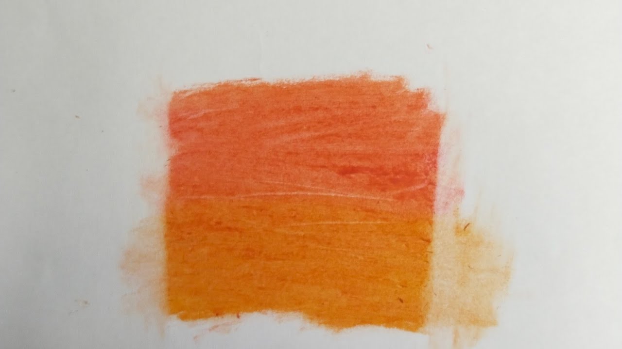 how to blend oil pastel colours easily - YouTube