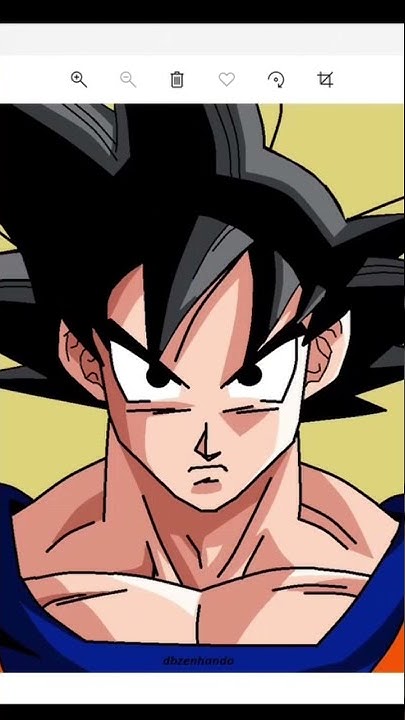 Como desenhar o goku no paint | Speed drawing digital art - YouTube