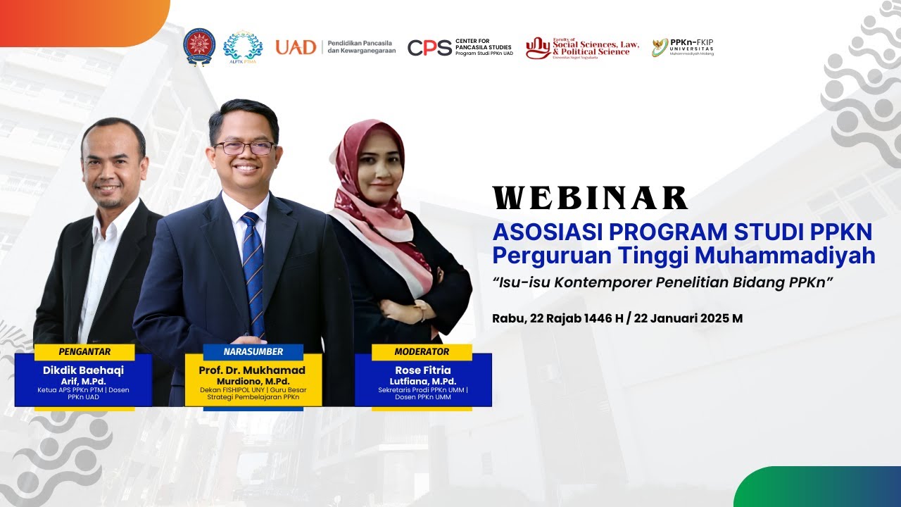 WEBINAR ASOSIASI PROGRAM STUDI PPKN PTM [2] - YouTube