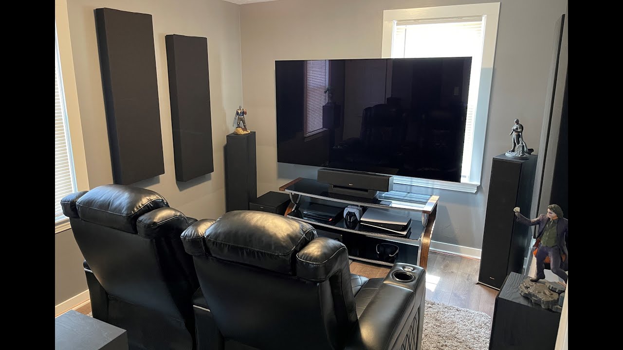 EPIC 7.1 Home Theater in 99 Square Foot Bedroom! | 77" C1 - YouTube
