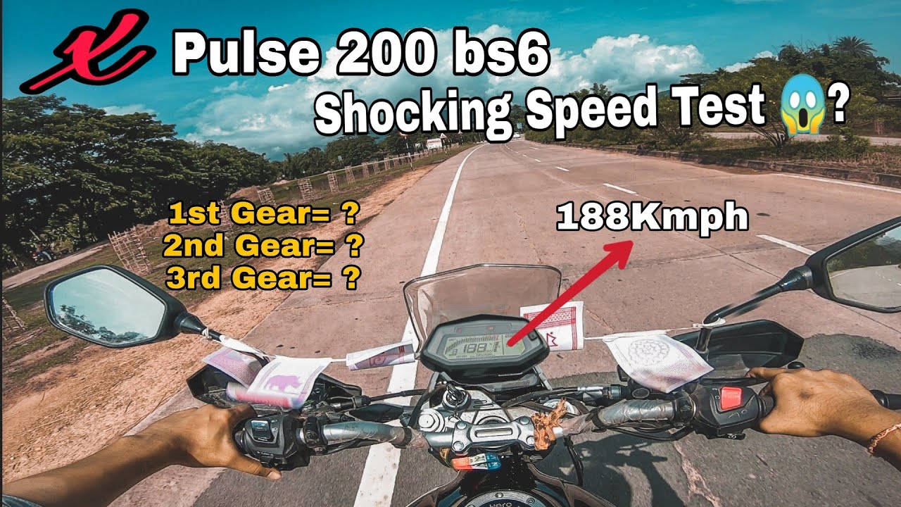 Hero x pulse 200 bs6 1st ,2nd, 3rd Gears Top speed Test|Shocking result ...