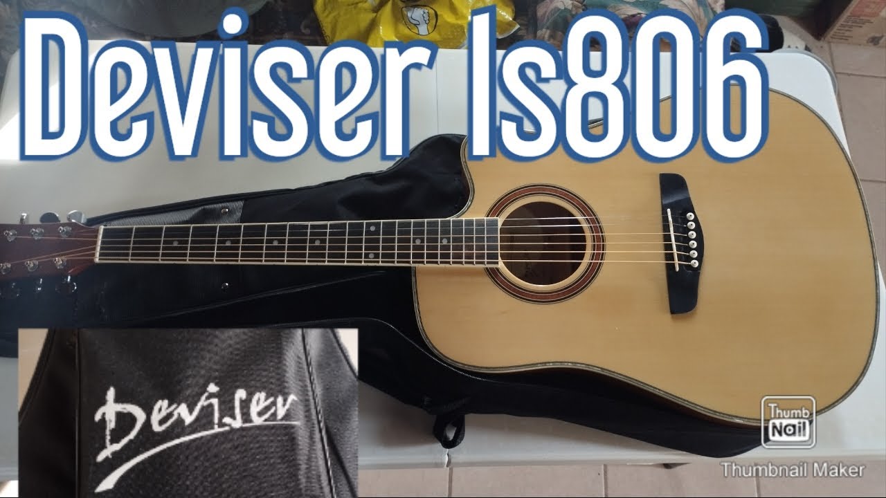 Deviser LS 806- Guitarra electroacústica económica - YouTube