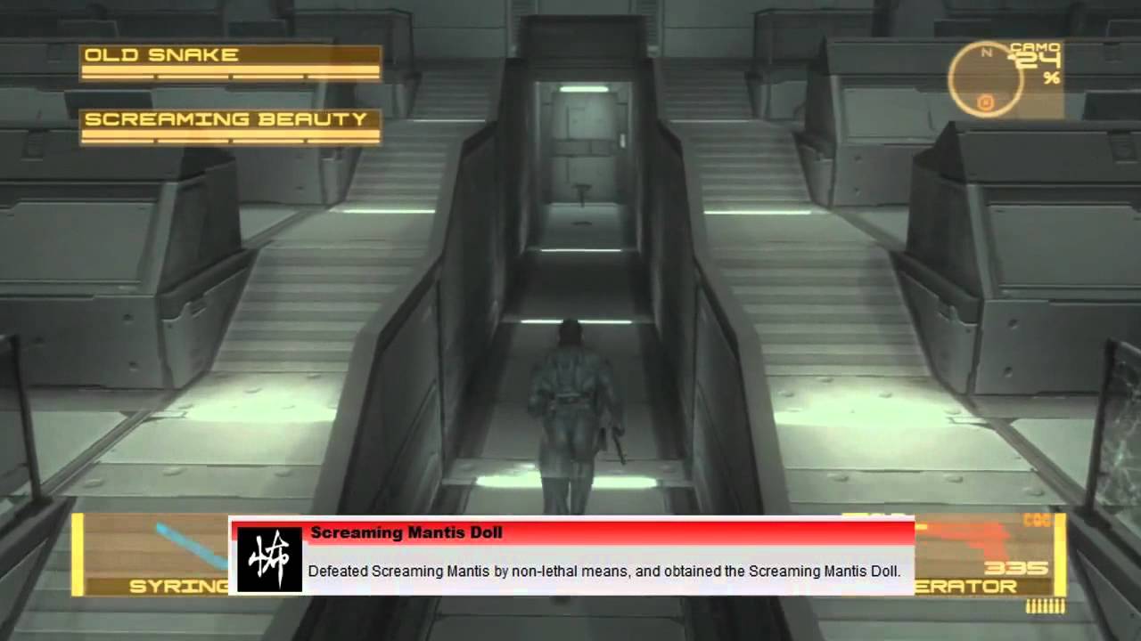 Metal Gear Solid 4 - Screaming Mantis Doll Trophy Guide - YouTube