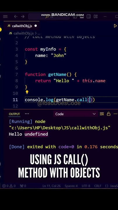 😍😍 Javascript Call Method Is Working Perfectly With Objects Shorts Javascript Programming