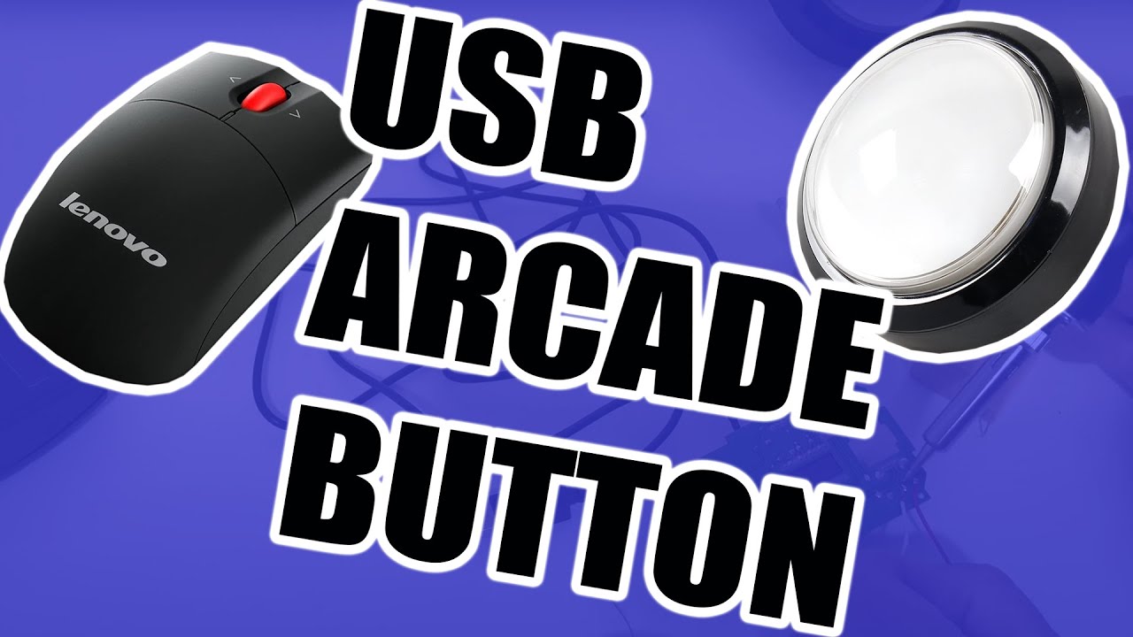 How to make a USB mouse click button - Arcade button - YouTube