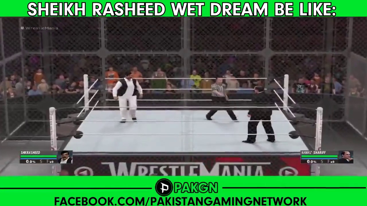 sheikh rasheed vs nawaz shareef wwe - YouTube