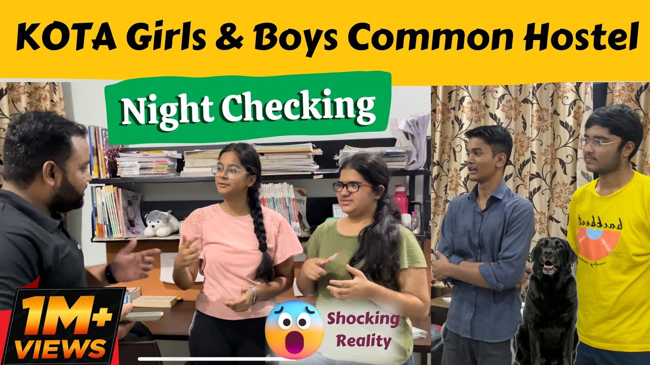 Kota Girls & Boys Common Hostel Night Checking😳 Akhilesh Dixit - YouTube