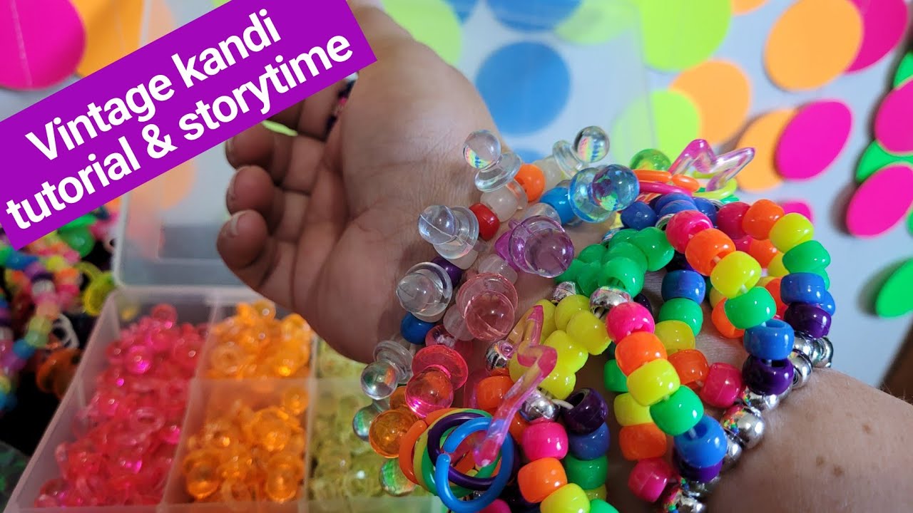 2001 vintage kandi tutorial & storytime (oldschool rave kandi) - YouTube