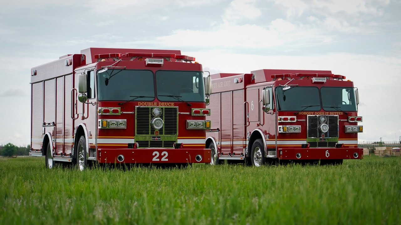 DeKalb Fire Department, GA, Twin Air/Light Units - YouTube