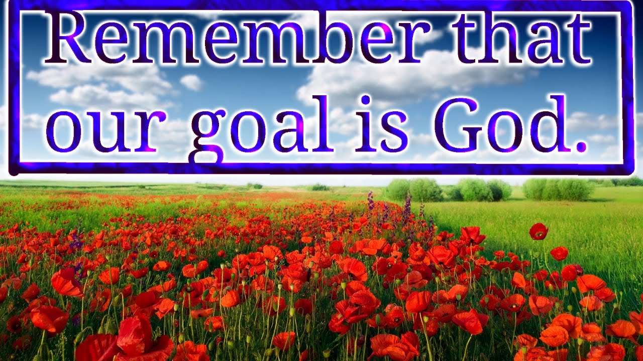 How to manifest immortality CCLVIII. Let me remember that my goal is ...