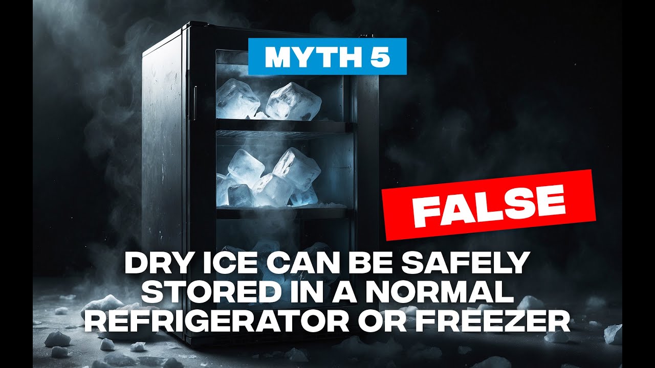 Myths about dry ice - Myth 5: Dry ice can be safely stored in a normal ...
