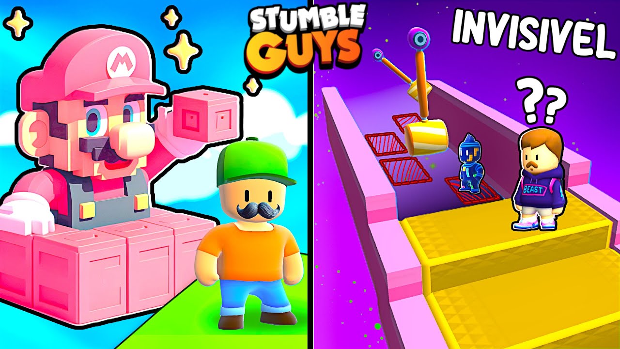 Mario super no modo criativo do Stumble Guys - YouTube