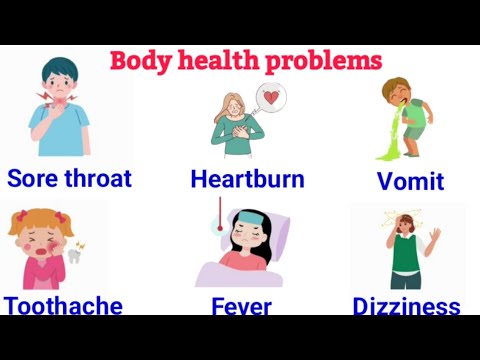 Body health problems || English vocabulary || Talking about health ...