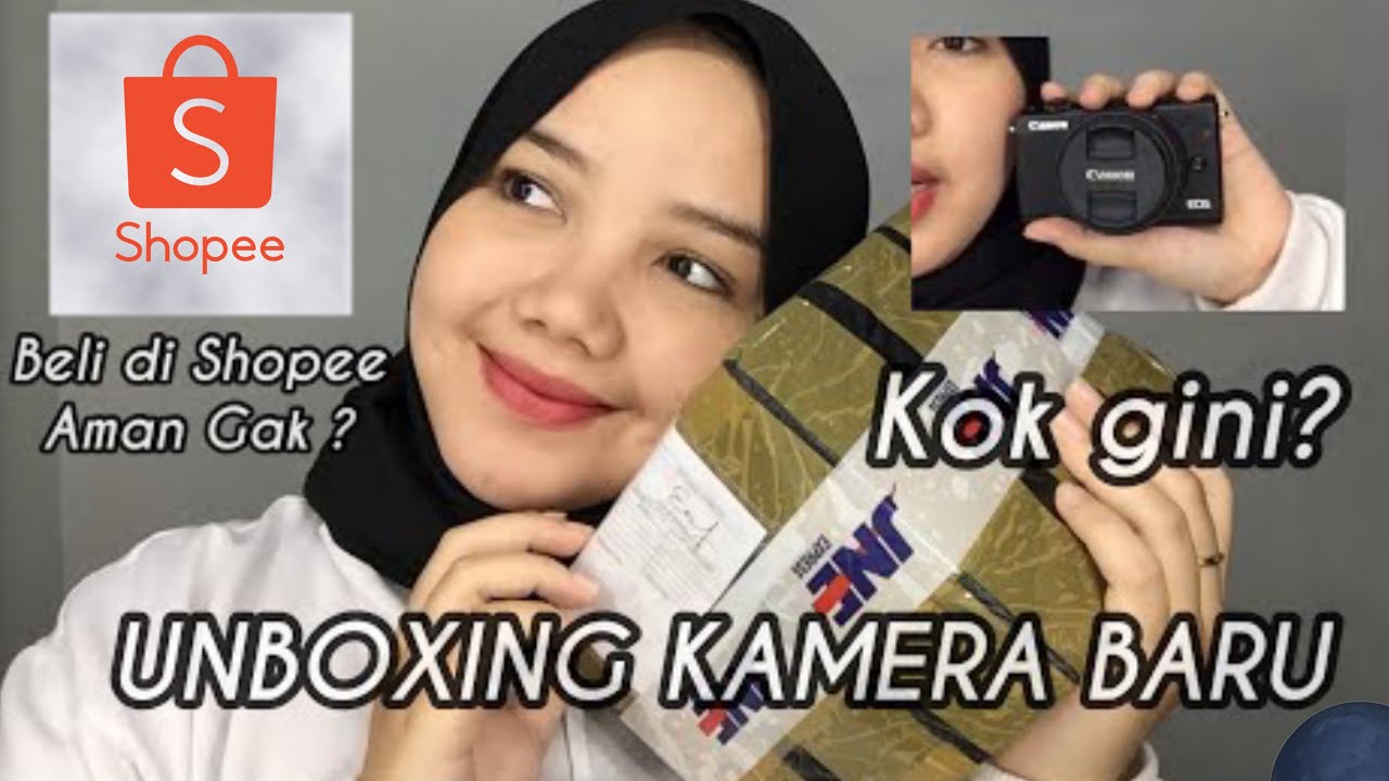 Beli Kamera di Shopee | Unboxing Canon M100 - YouTube