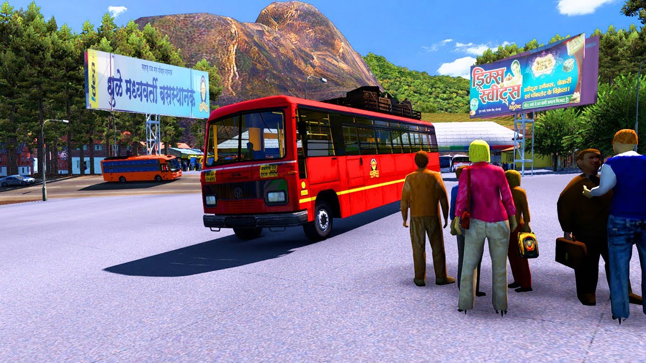 Nasik to Dhule MSRTC Lal Pari | TATA 1510 Bus | Maharashtra Rajya ...