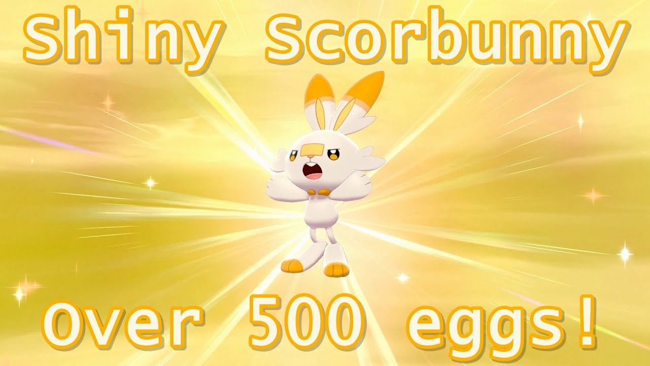 Over 500 eggs for a Shiny Scorbunny - Pokemon Sword & Shield - YouTube