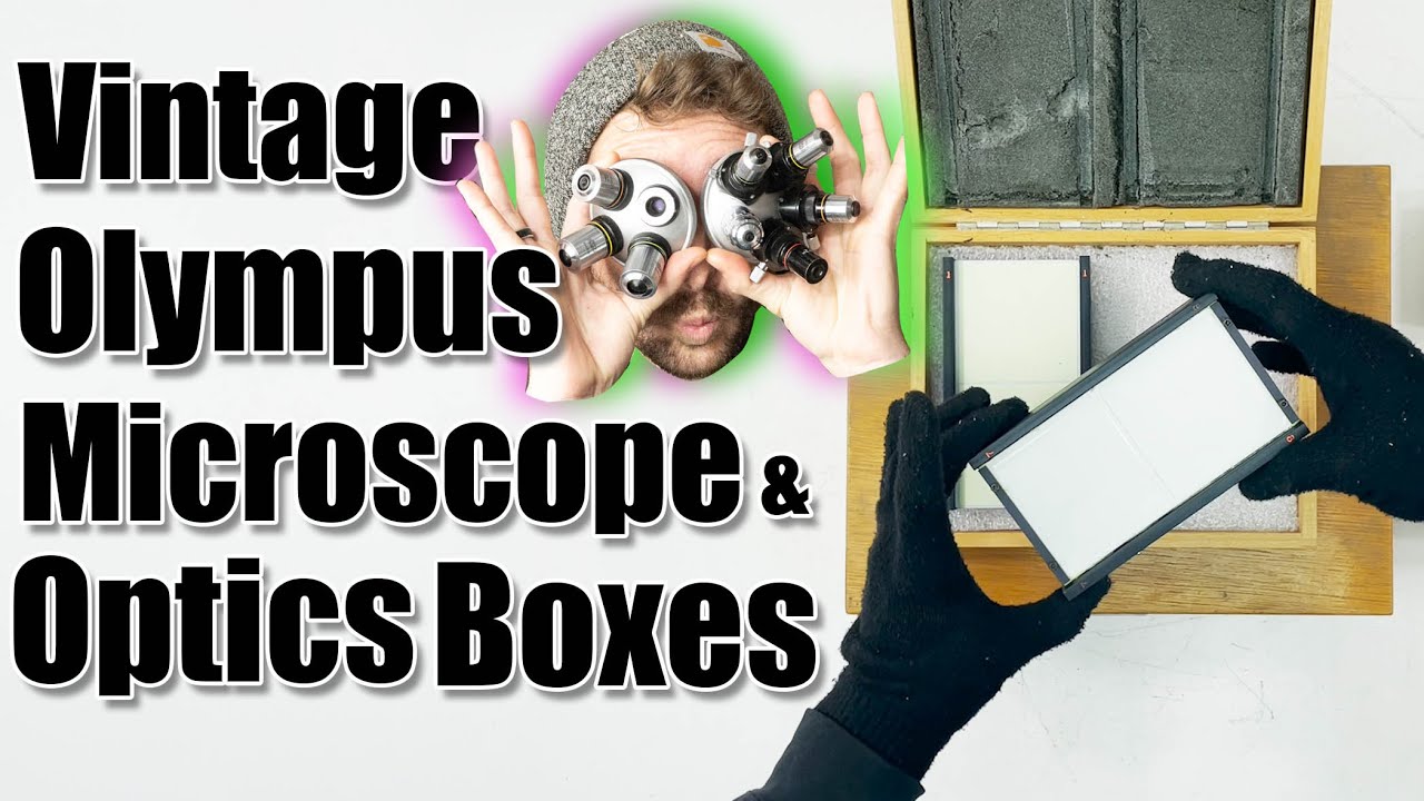 Vintage Olympus Microscope and Optics Boxes | RecycledGoods.com Drop ...