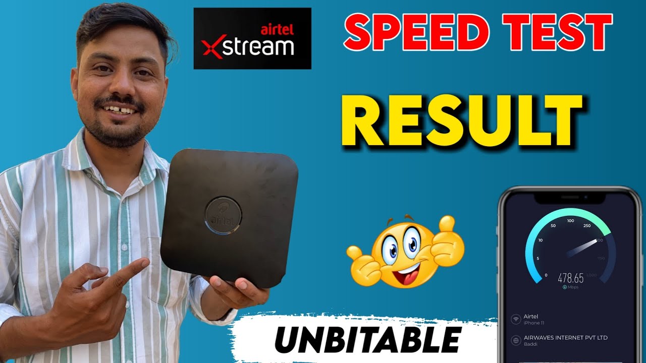 Airtel Xstream Fiber 599 Plan Speed Test 🤩 | Ultimate Wi-Fi Speed | No ...