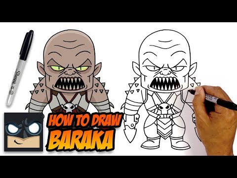 How to Draw Baraka | Mortal Kombat 11 | Step-by-Step Tutorial