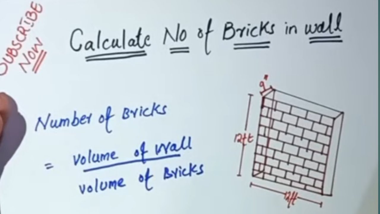 How to Calculate Quantity of Bricks in Wall | Civil Engineering | - YouTube