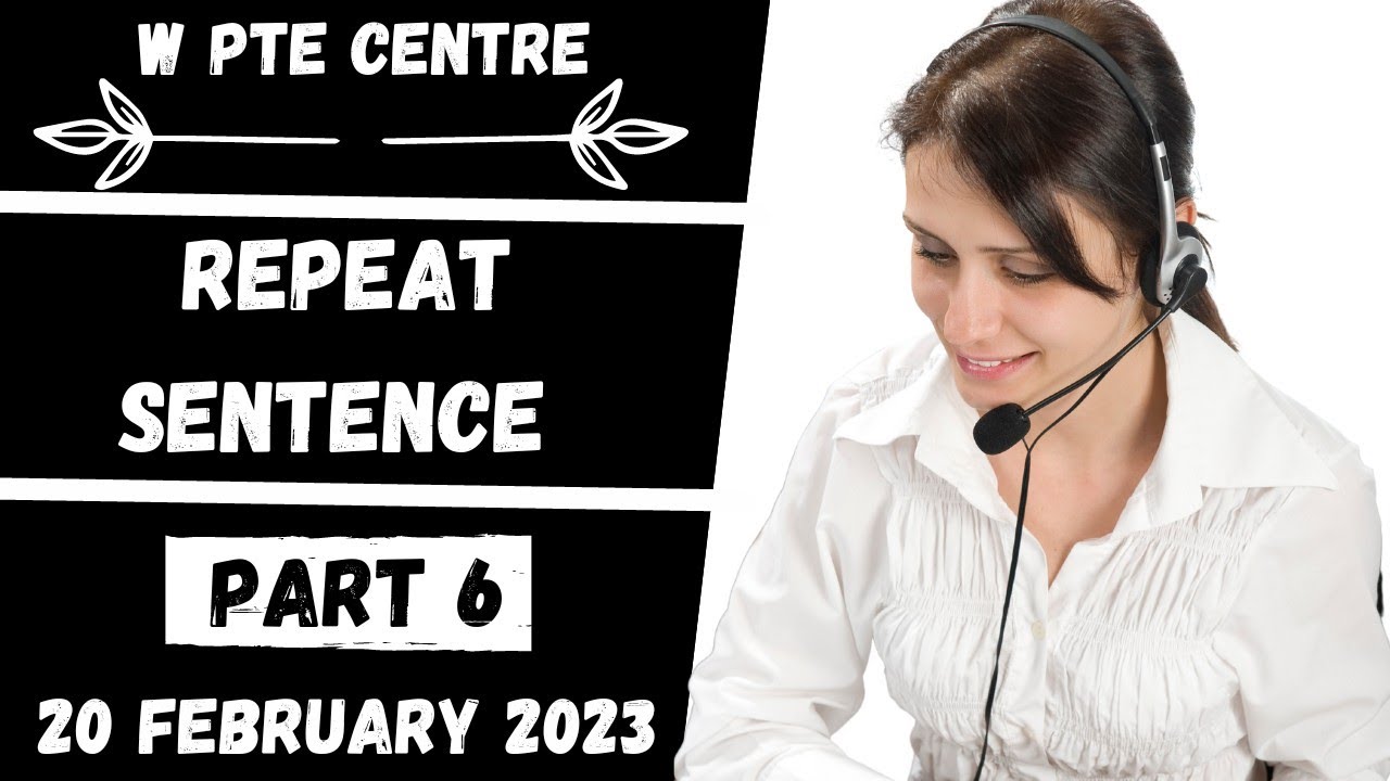 repeat sentence pte| repeat sentence practice 2023 part 6| - YouTube