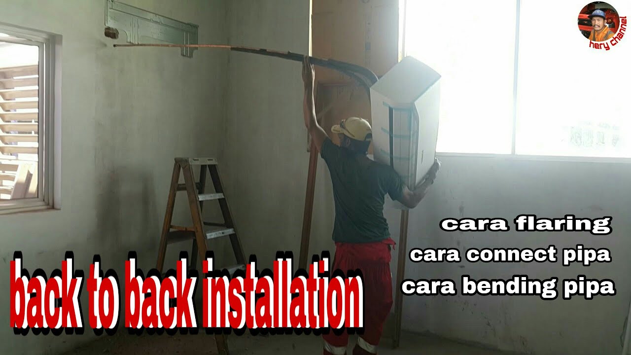 Cara flaring, connect pipa, pasang insulation dan pasang indoor unit ...