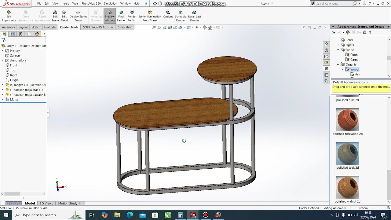 Tutorial membuat desain meja tingkat aesthetic menggunakan solidworks ...