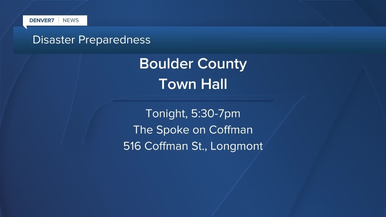 Boulder County Town Hall on disaster preparedness - YouTube
