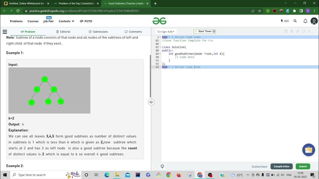 Problem of the Day || GFG || Solved with easy approach, using sets || # ...