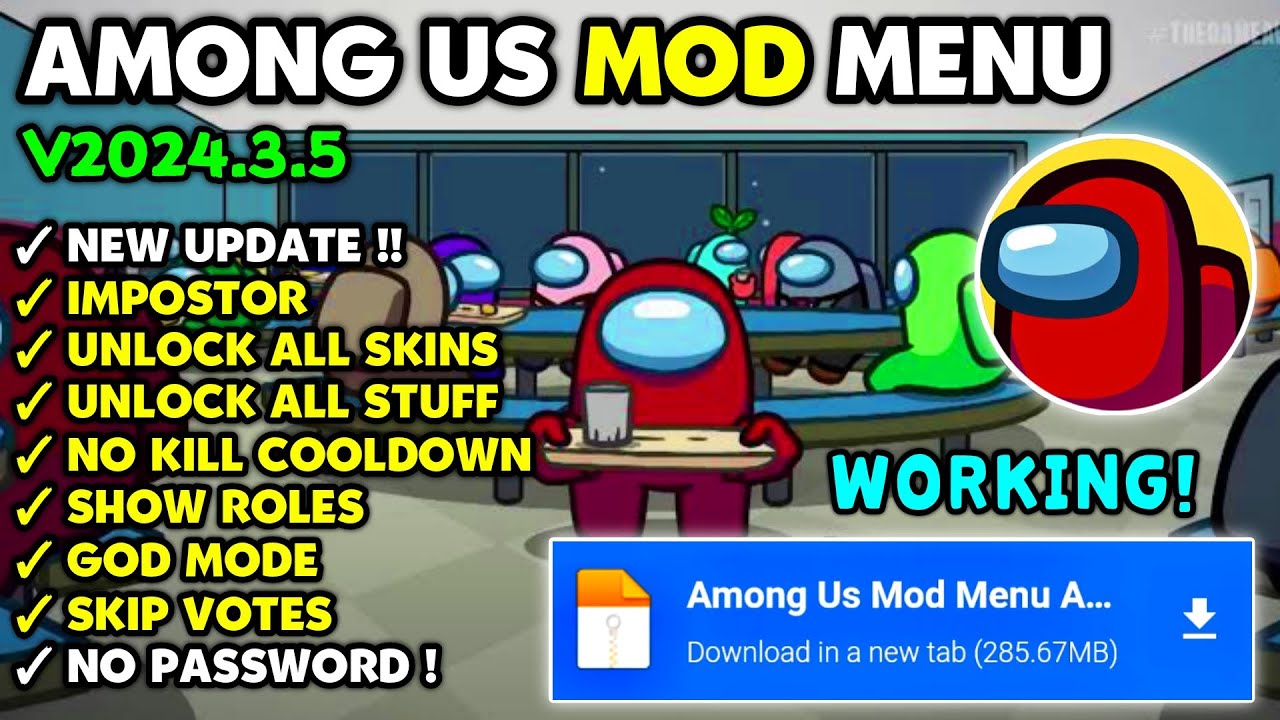 Among Us Mod Menu v2024.3.5 - New Features - Among Us Mod Apk v2024.3.5 - Gameplay - YouTube
